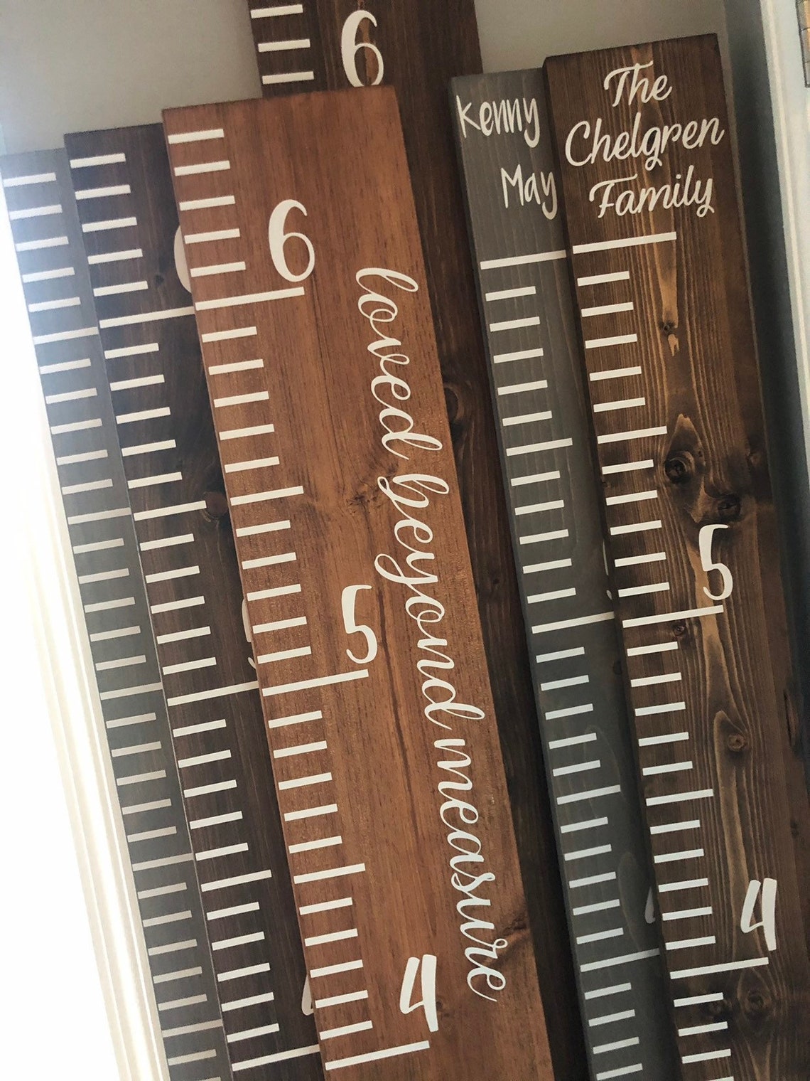 Growth Chart Ruler THIN Giant Measuring Stick Growth Ruler | Etsy