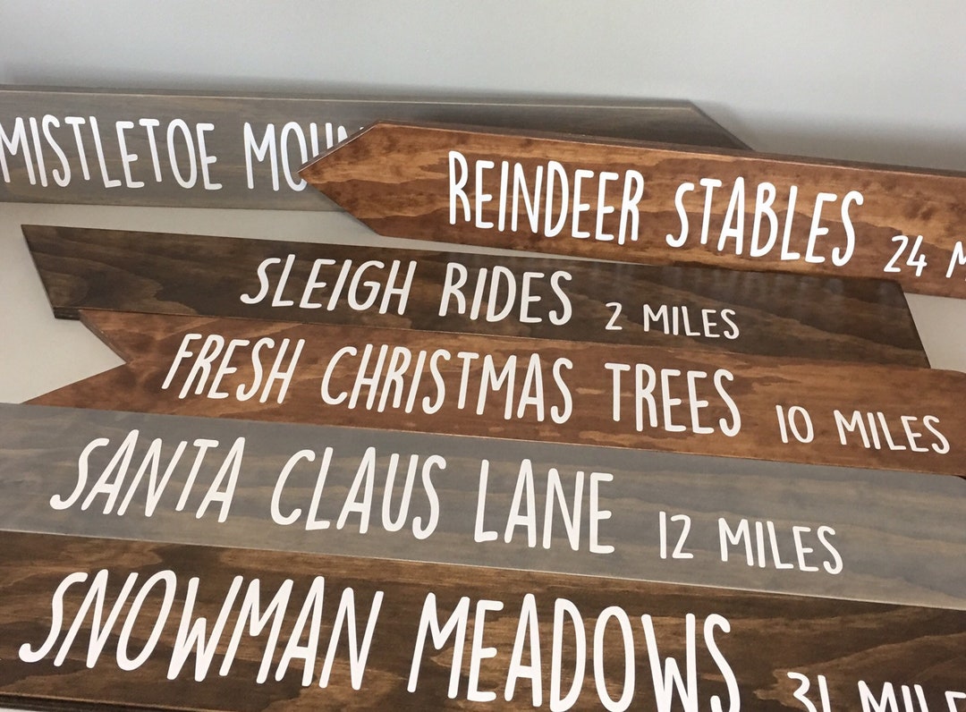 XL Directional Arrows, Custom Travel Sign, 4.5", 5.5", 6", Personalized ...