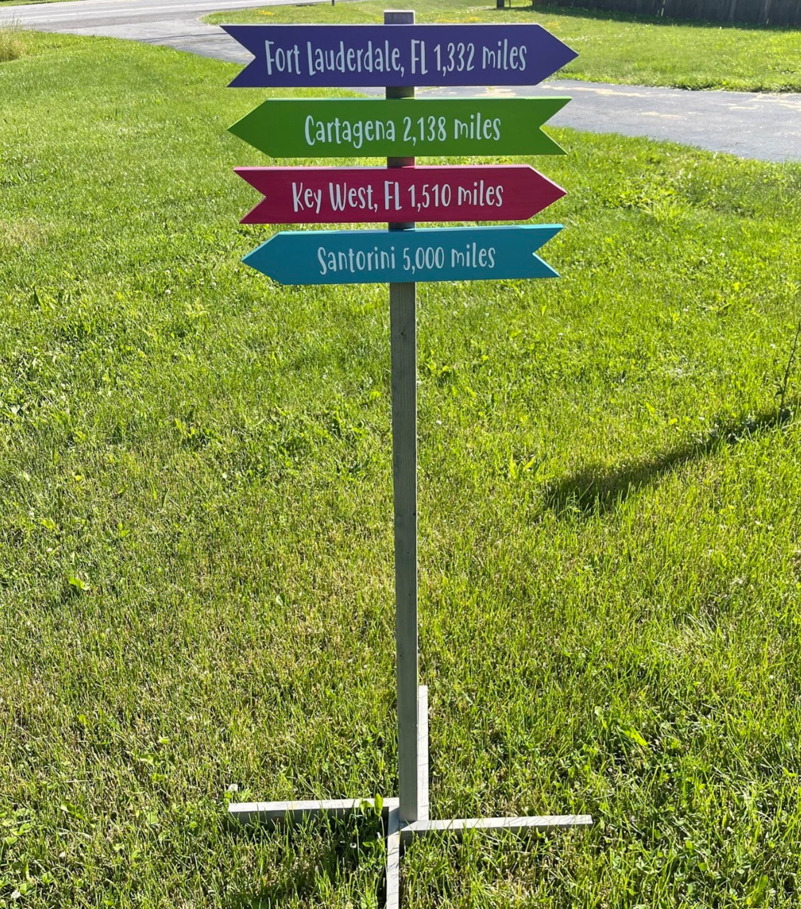 4-8 Directional Arrows With Free Standing Post, 2.5x16 Arrows, Custom ...