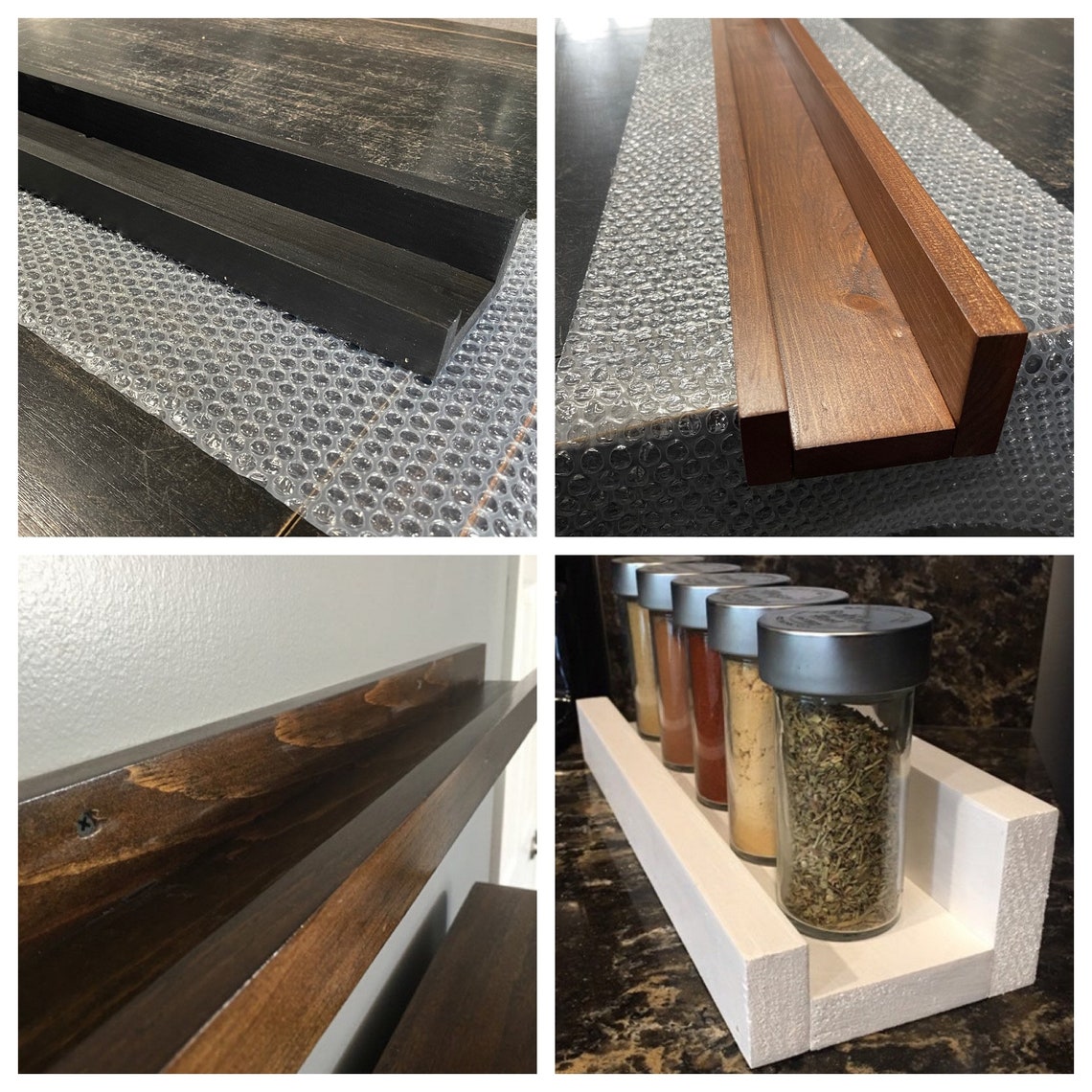 Set of 3 White Floating Ledge Shelf Fill Holes Multipurpose - Etsy