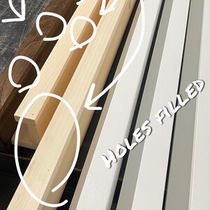 Set of 3, White Floating Ledge Shelf, Fill Holes, Multipurpose Photo ...