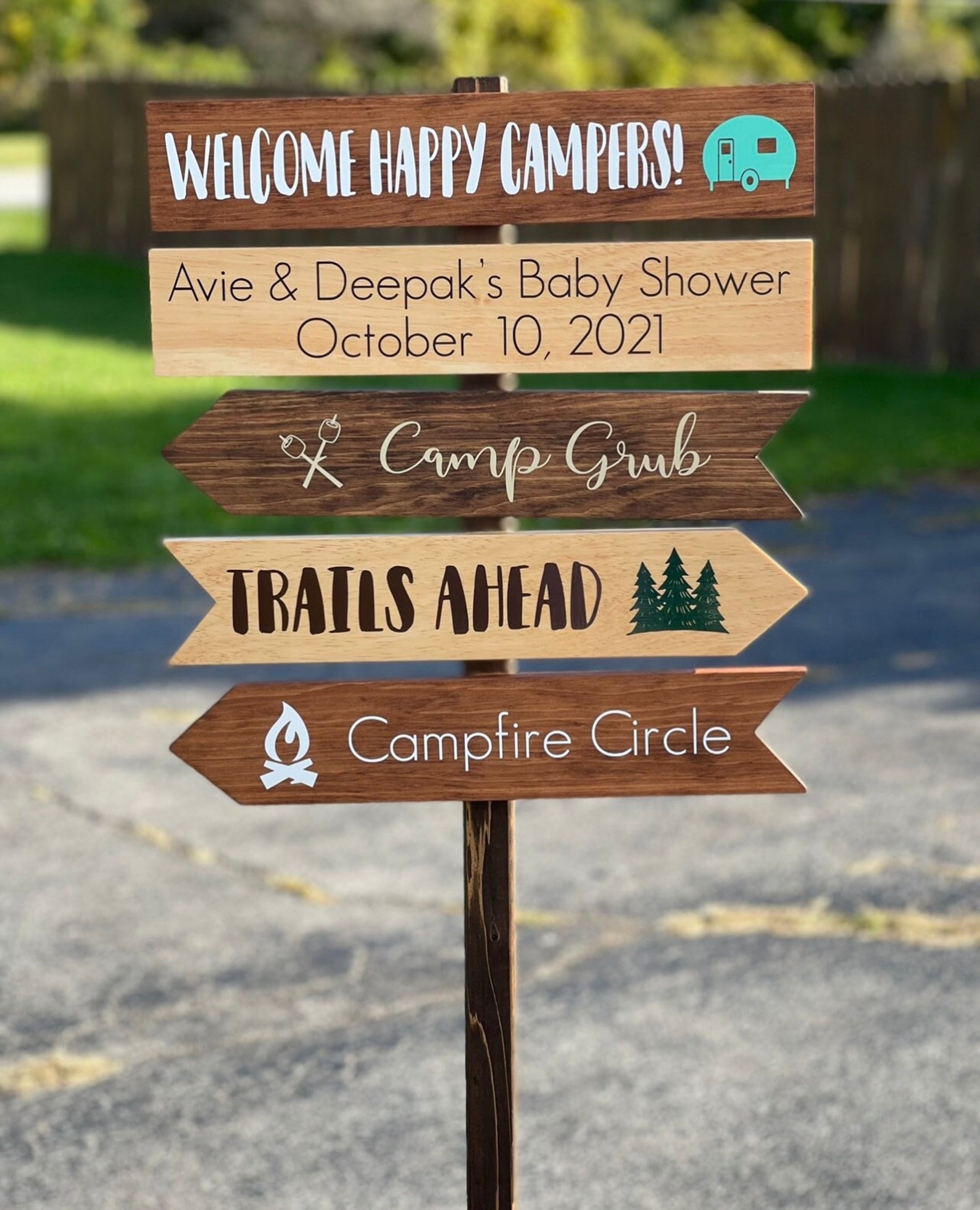 1-6 Large Directional Arrows With Stake, Custom Travel Signs, Tiki Bar ...
