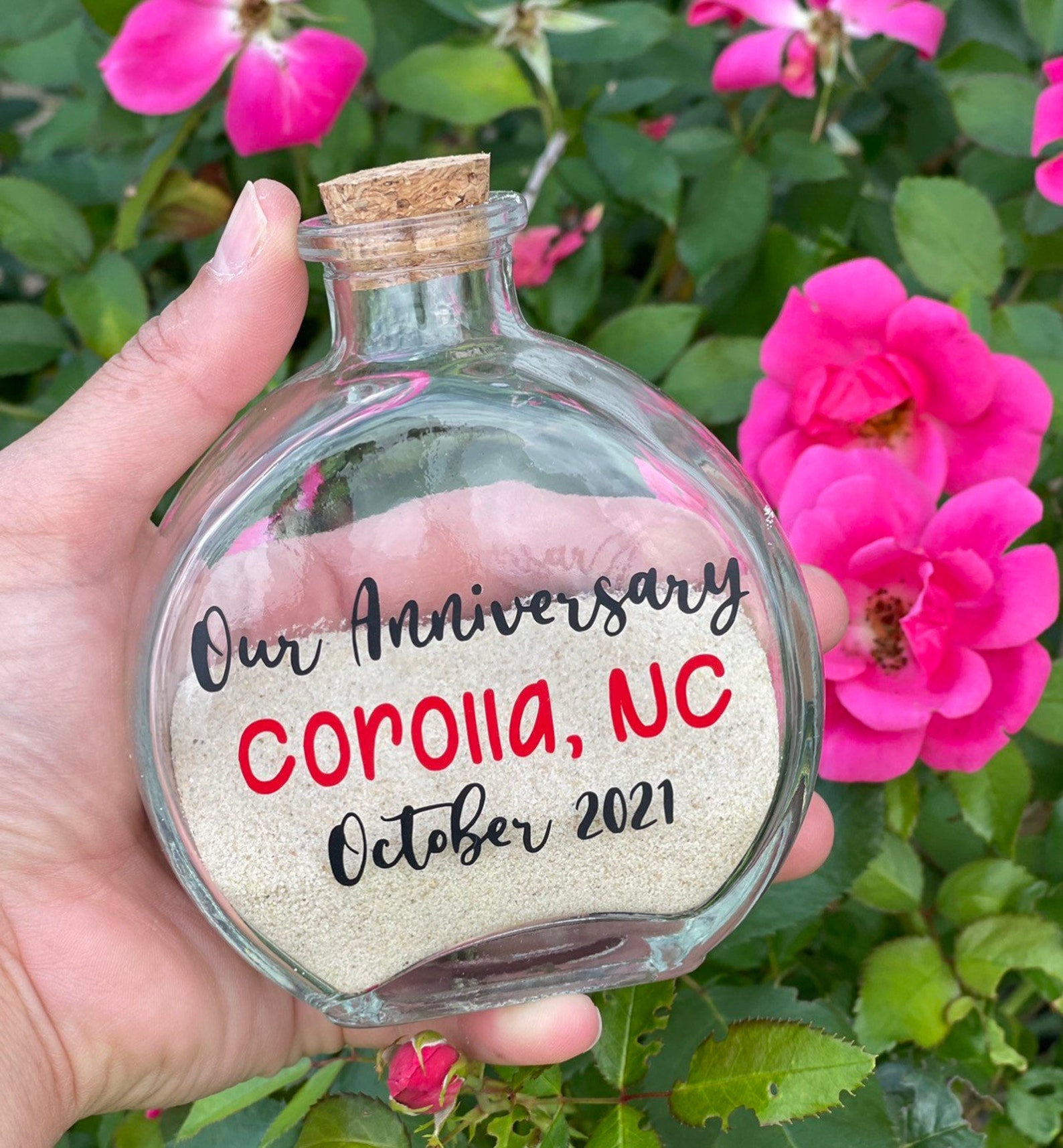Wedding Sand Jar, Sand Holder, Keepsake Jar, Anniversary Keepsake ...