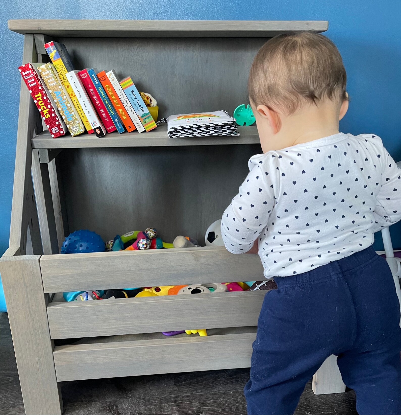 Toy Box Book Shelf Baby Shower Gift Toybox Bookshelf | Etsy