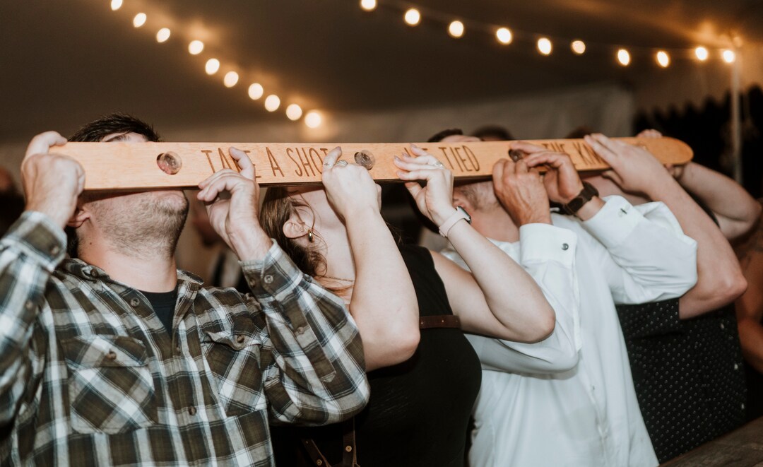 Shot Board, 4 Person Ski, Wedding Shot Board, Ski Shots, Ski Board for ...