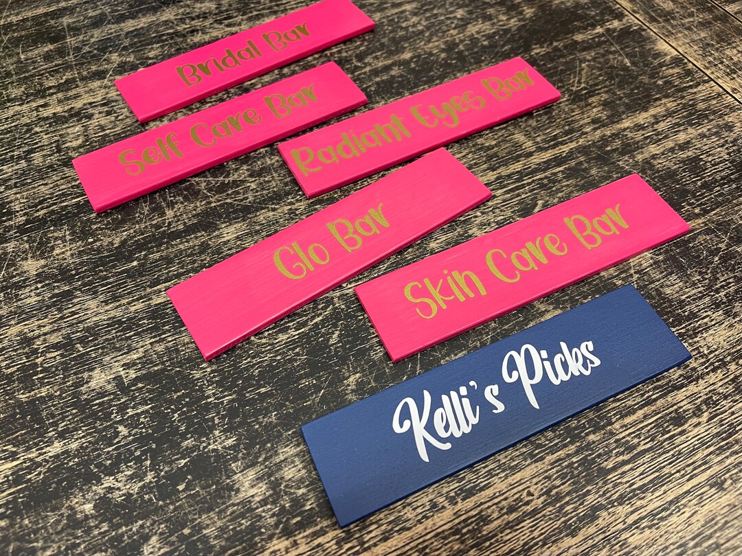 Product Tag, 1.5x6 Inch Custom Shelf Sign, Business Signage, Shelf ...