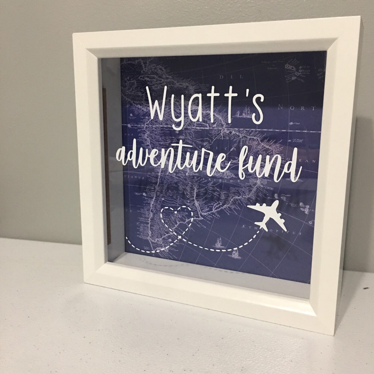 Adventure Fund Honeymoon Fund Wishing Bank Shadow Box | Etsy