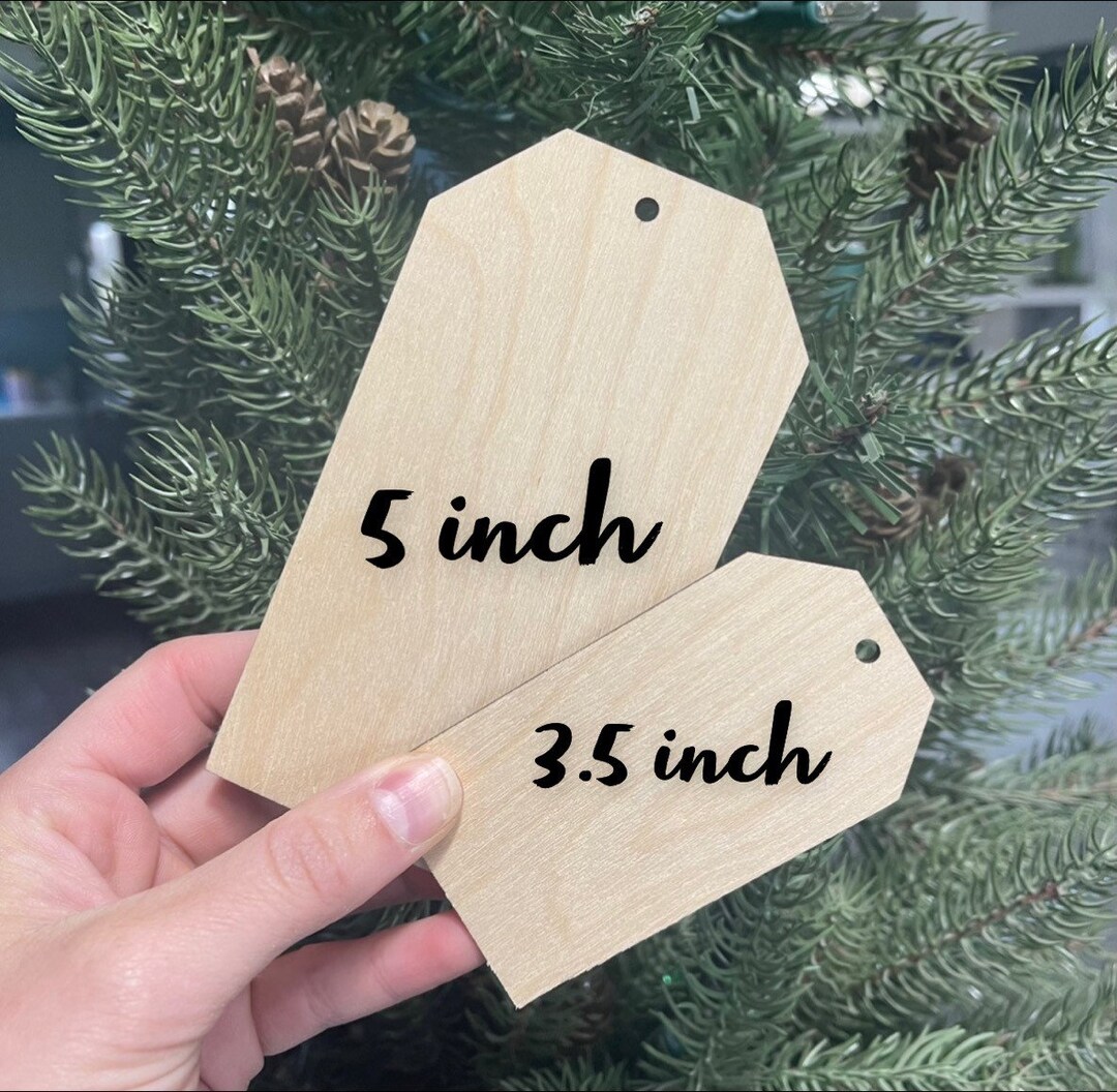 Unfinished Tags Bulk, 3.5" or 5" Blank Tag, DIY, Wood Placecards ...