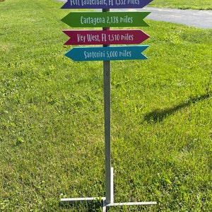 1-4 Directional Arrows With Free Standing Post, 2.5x16 Arrows, Custom ...