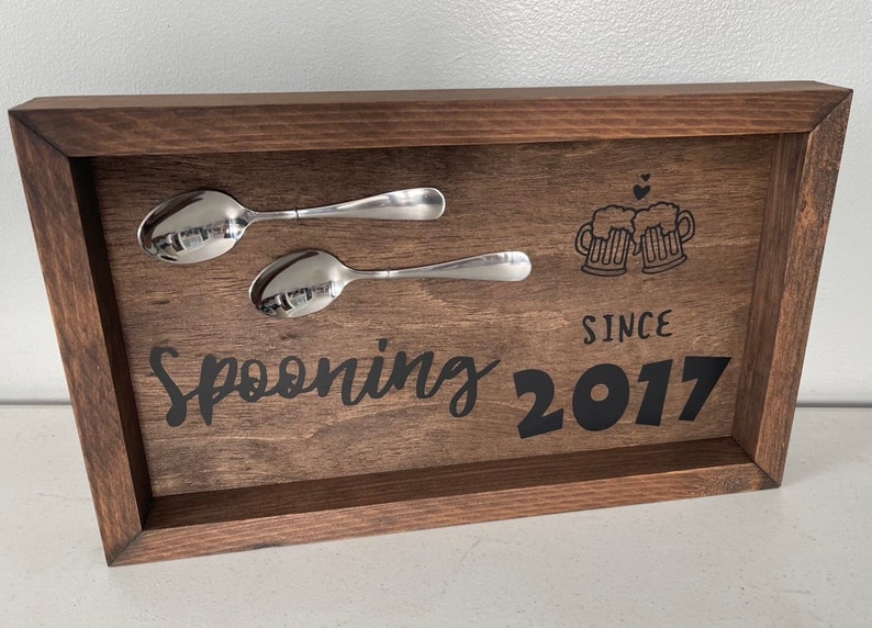 Spooning Box, Spooning Since, Wedding Gift, Shower Gift, Anniversary ...