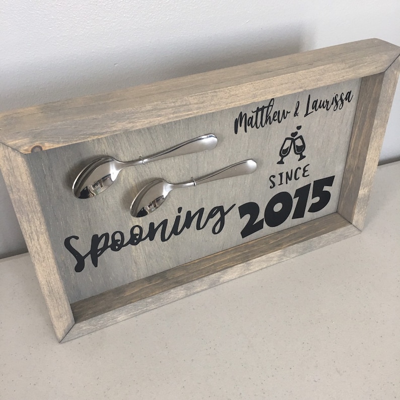 Spooning Box, Spooning Since, Wedding Gift, Shower Gift, Anniversary ...