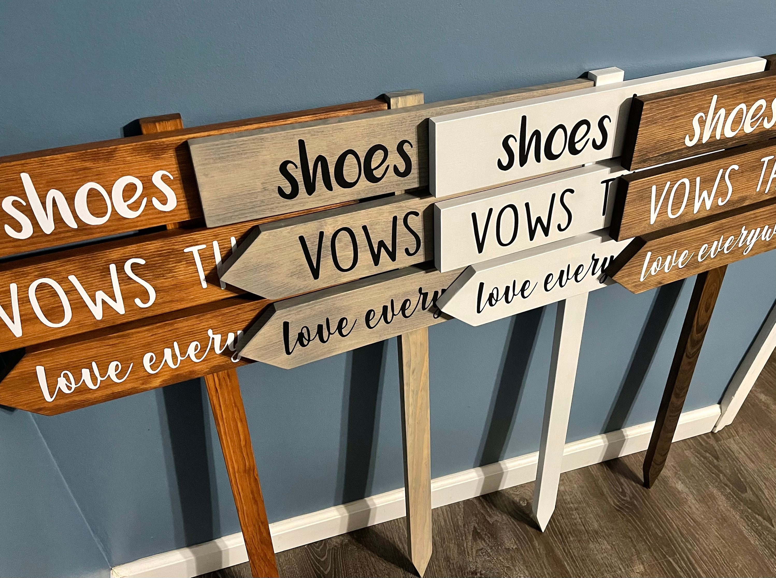 Custom Wedding Signs Ceremony Reception Vows Bridal | Etsy