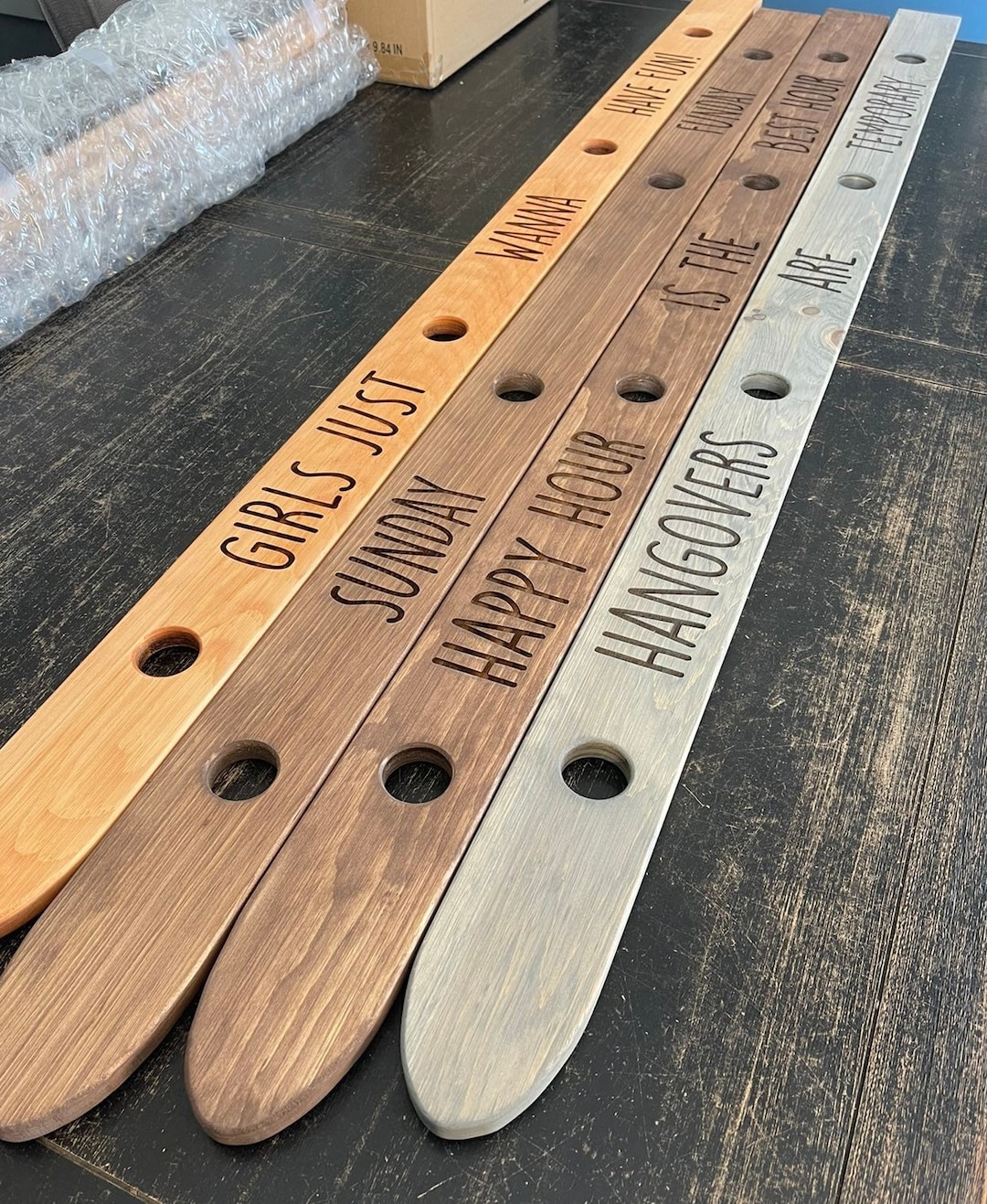 Shot Board, 4 Person Ski, Wedding Shot Board, Drink Ski, Ski Board for ...