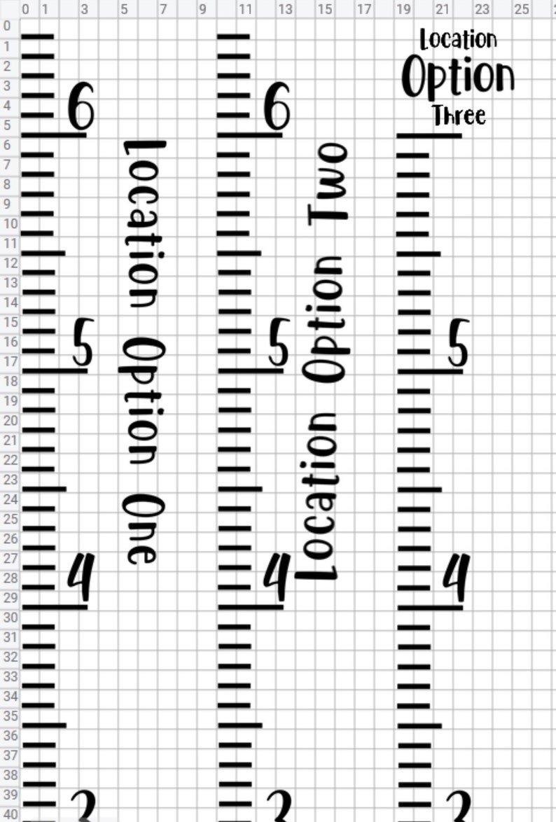 Growth Chart Ruler WIDE Giant Measuring Stick Growth Ruler | Etsy