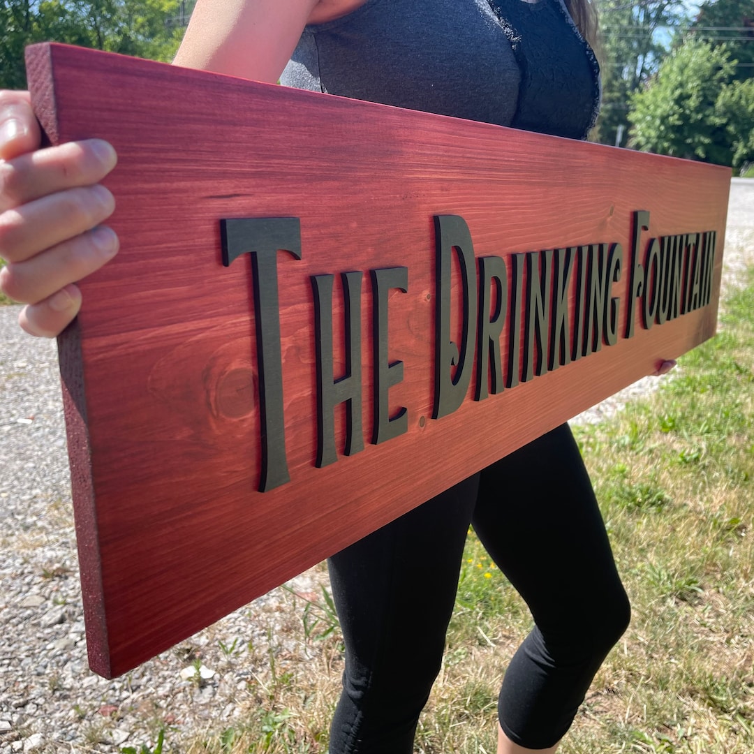XL Custom Wooden Sign, 32x10 or 48x12 Pergola Sign, 3D Welcome Sign ...