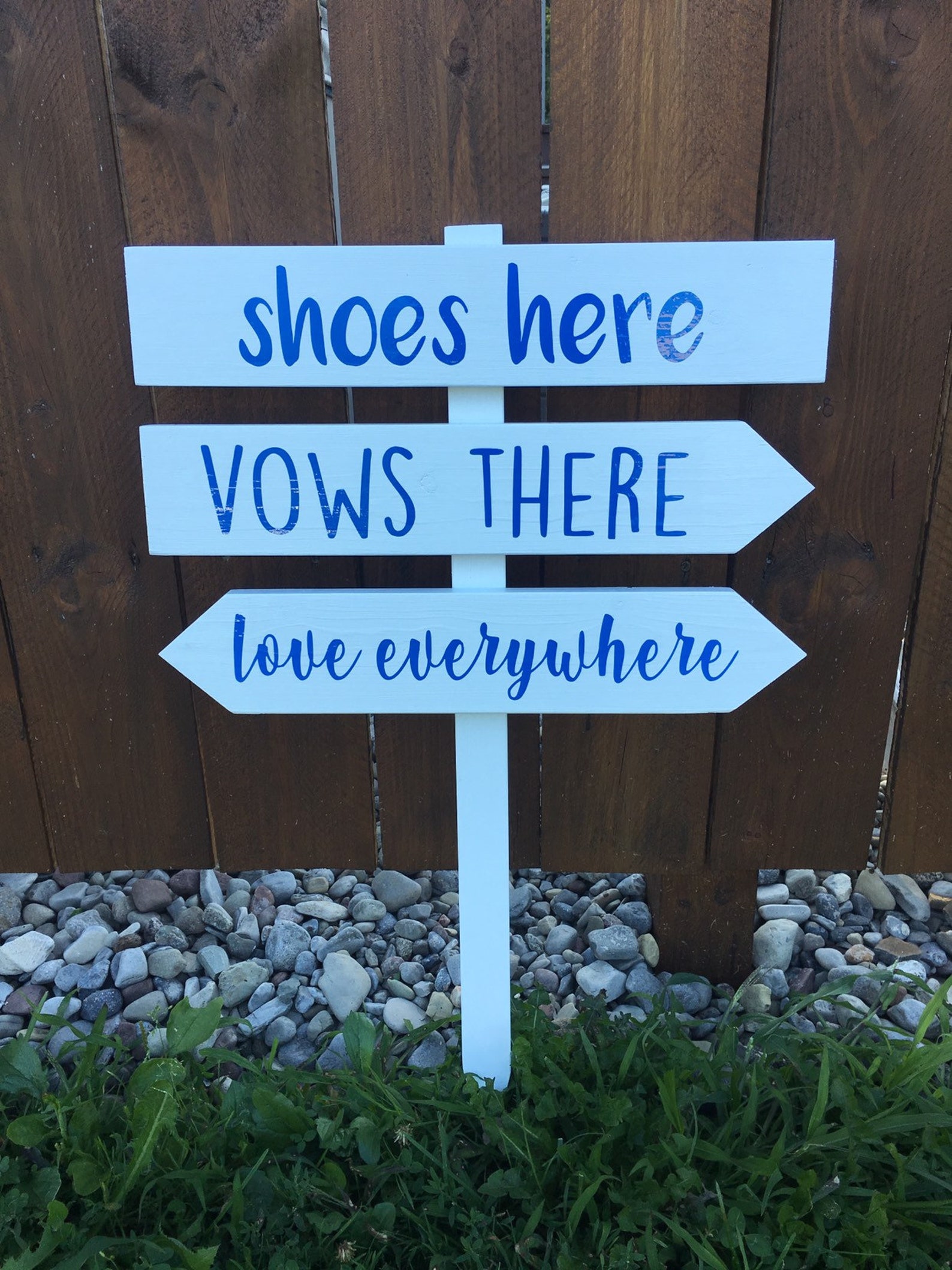 Shoes Here Vows There Love Everywhere Beach Wedding Sign | Etsy