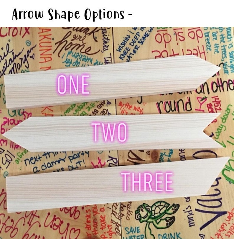 Custom Color Arrow NO TEXT 2.5 Inch Directional Arrows - Etsy