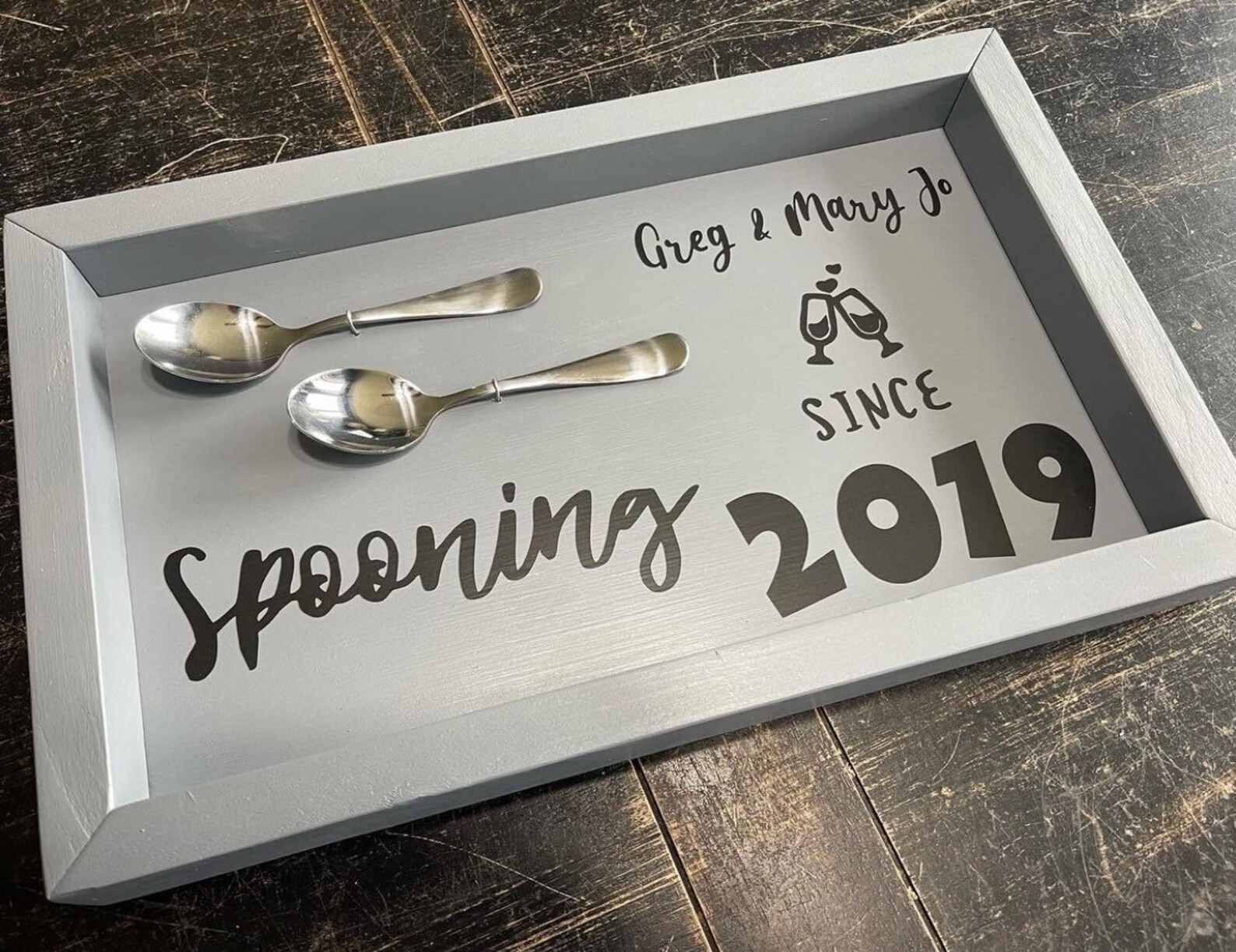 Spooning Box, Spooning Since, Wedding Gift, Shower Gift, Anniversary ...
