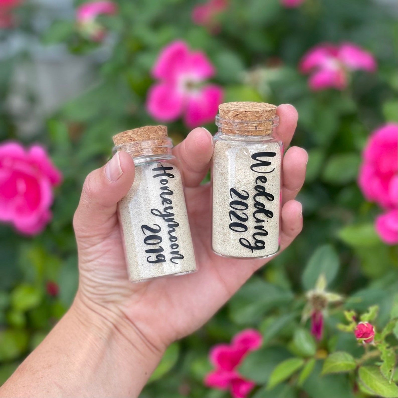 Sand Bottle Honeymoon Jar Sand Keepsake Jar Anniversary - Etsy