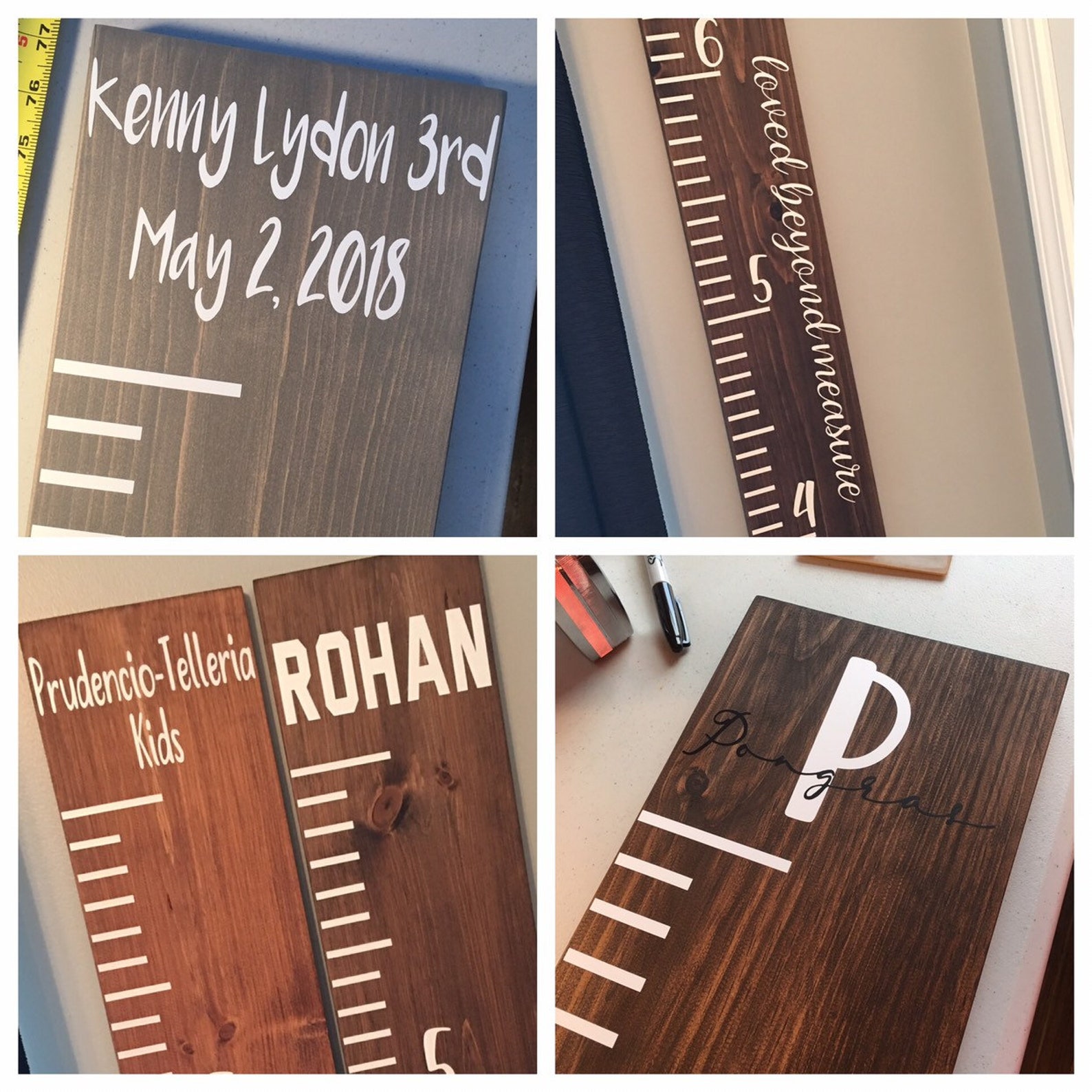 Growth Chart Ruler WIDE Giant Measuring Stick Growth Ruler | Etsy