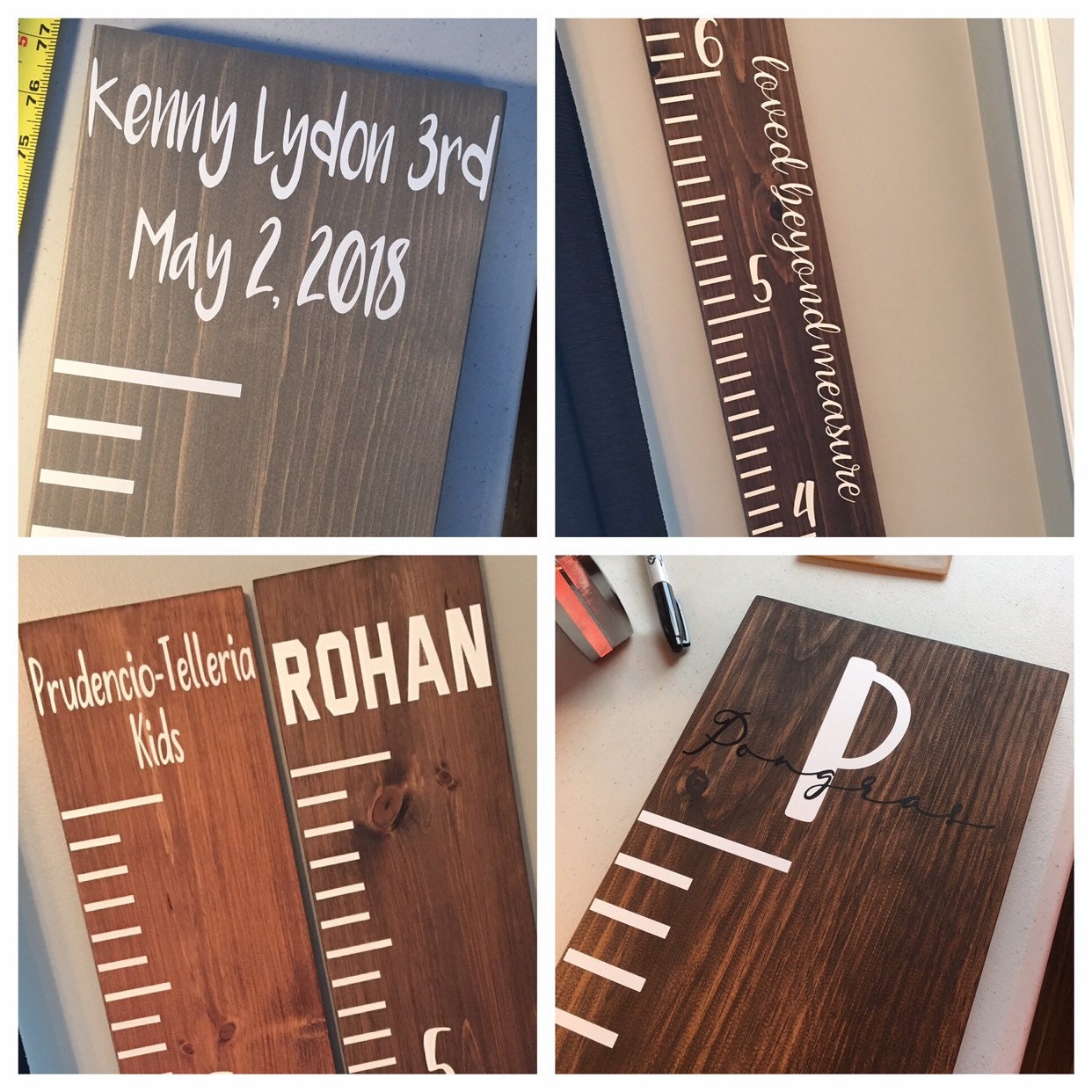 Growth Chart Ruler WIDE Giant Measuring Stick Growth Ruler | Etsy