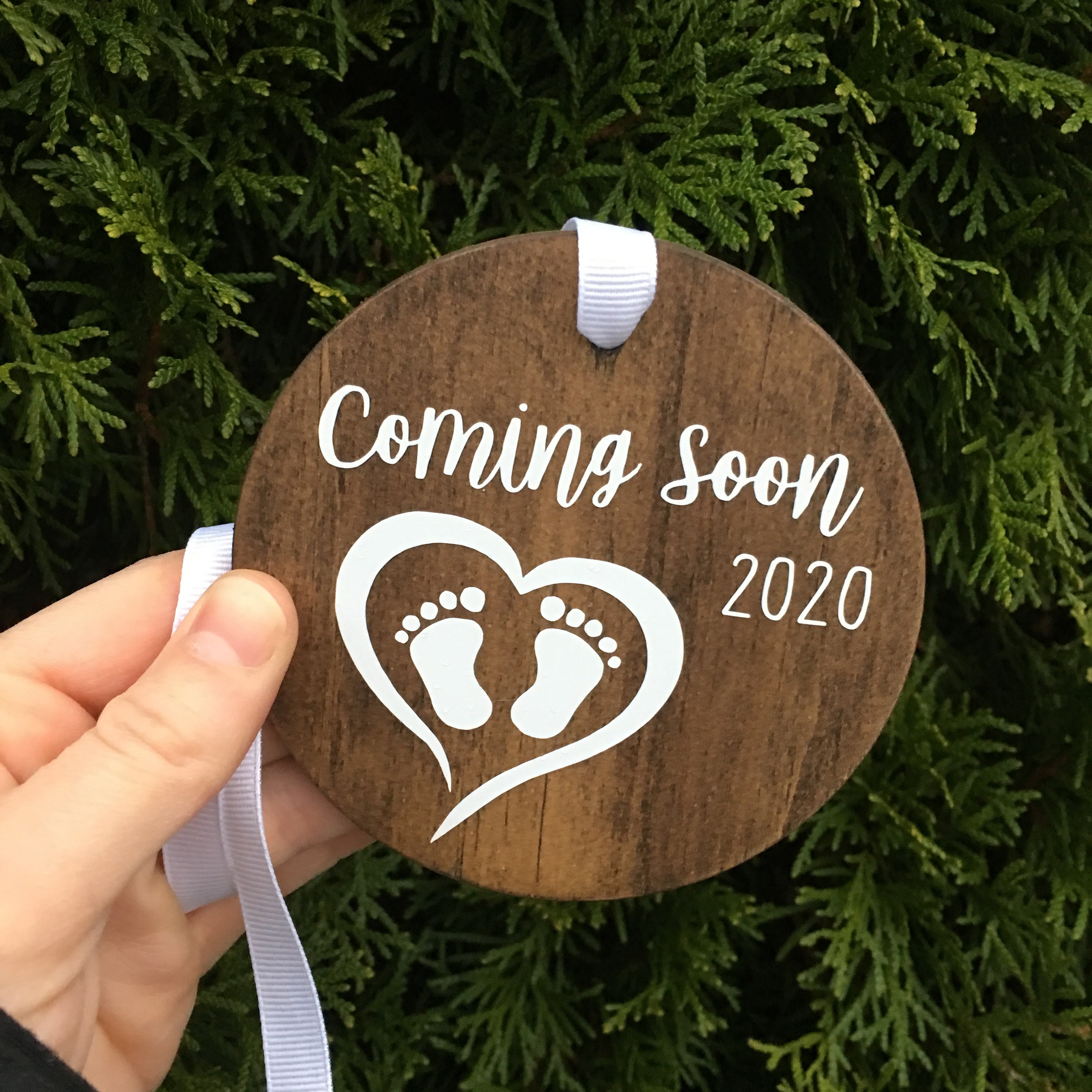 Coming Soon Christmas Baby Baby Due Date Year Ornament - Etsy