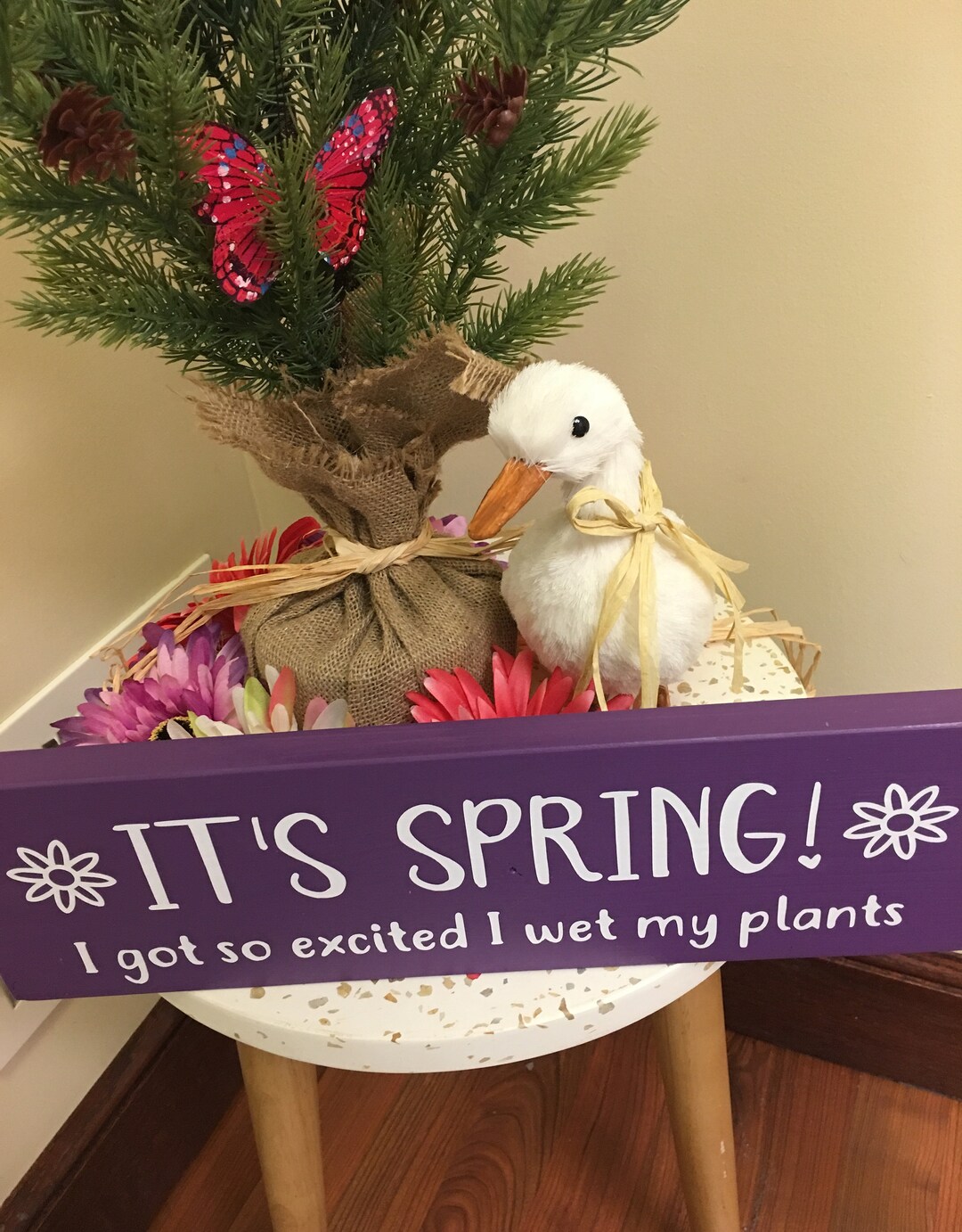 It's Spring Sign, Seasonal Sign, Spring, Funny Quote, Home Decor, Gift ...