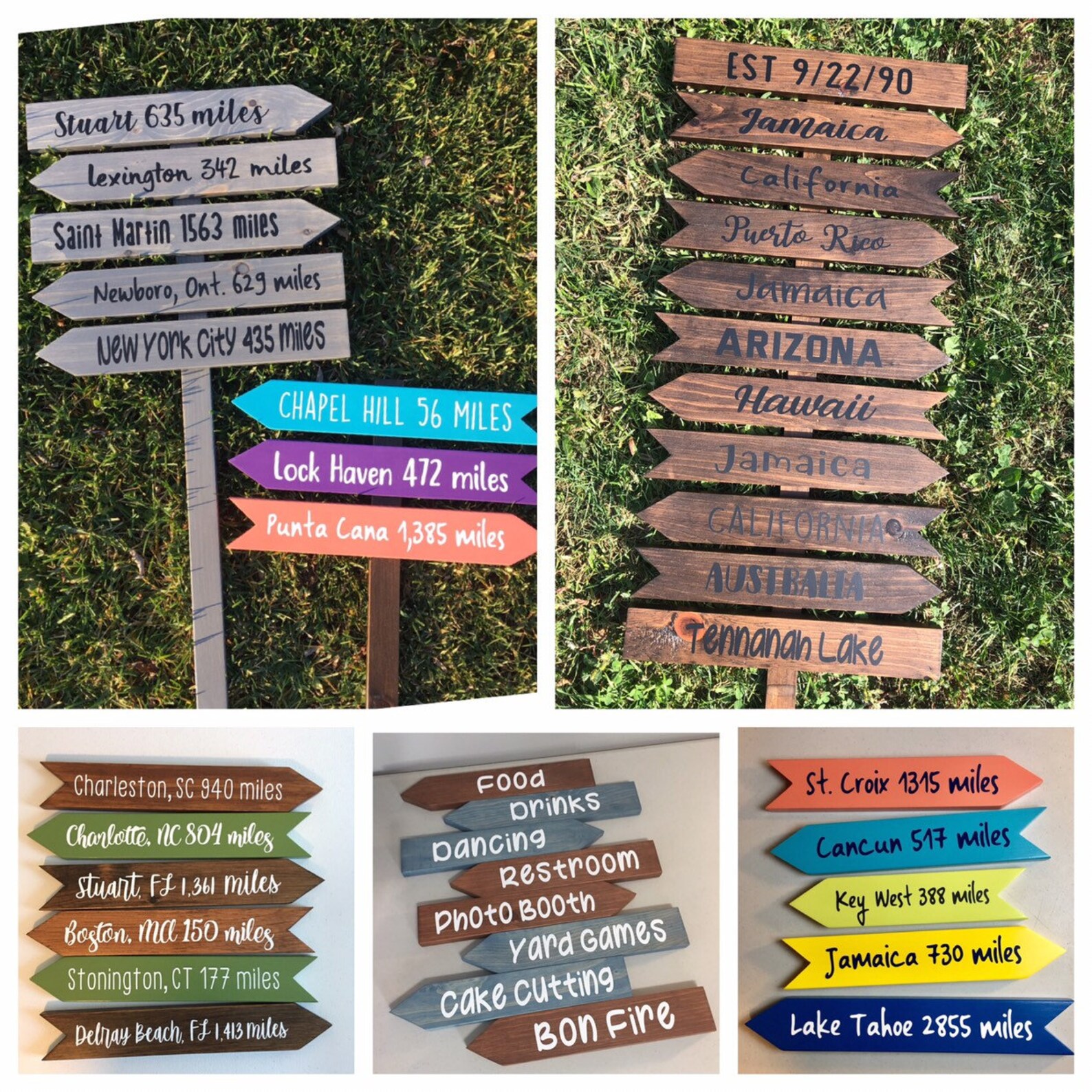 Directional Arrows 16x2.5 20x2.5 23x2.5 Custom Travel - Etsy