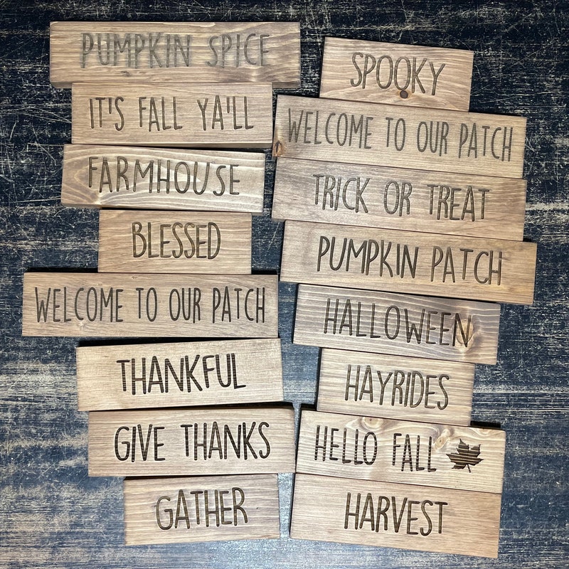 Shelf Sitter Signs - Etsy