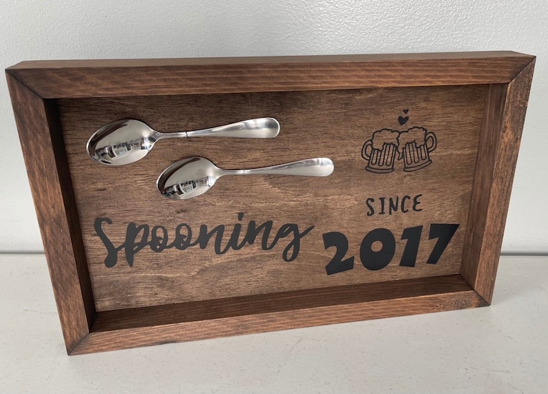 Spooning Box, Spooning Since, Wedding Gift, Shower Gift, Anniversary ...