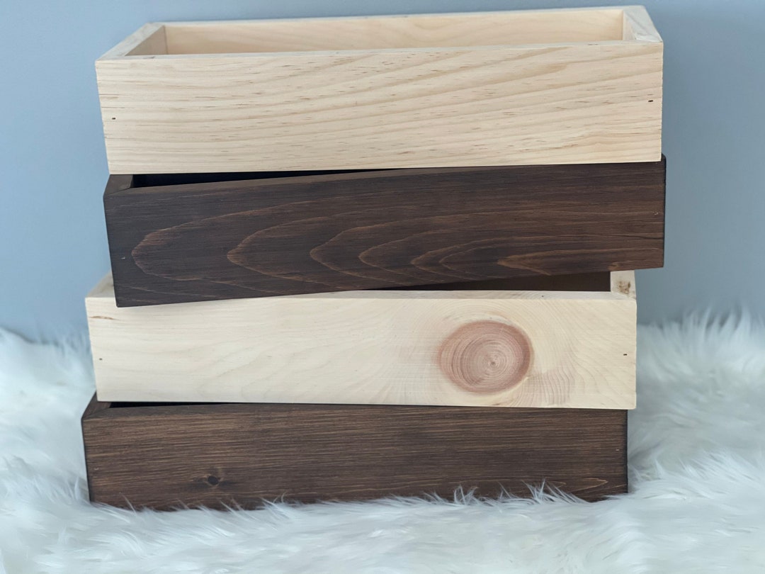 Unfinished Rectangle Box, DIY Box, Bathroom Decor, Catch All, Toilet ...