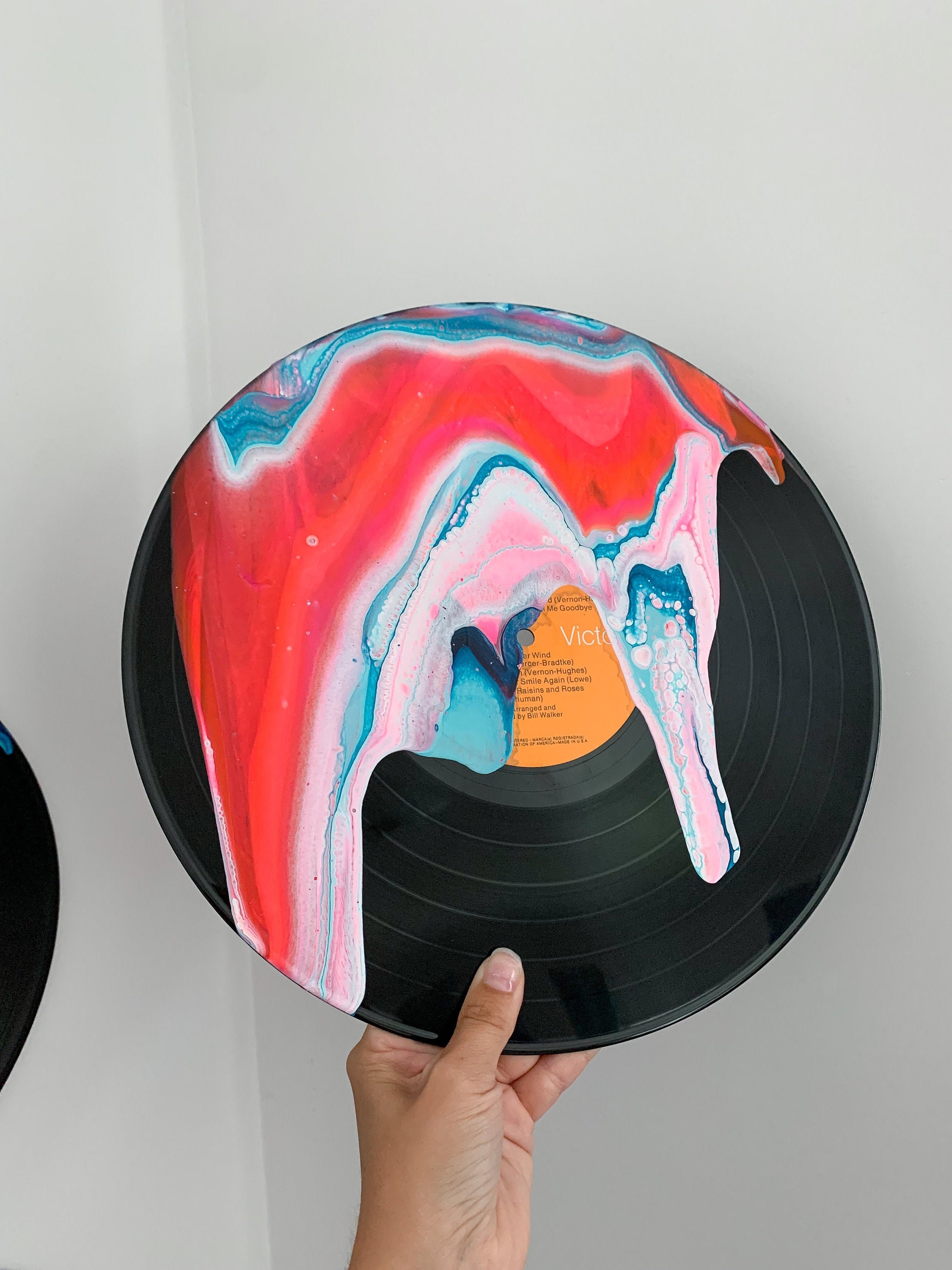 Drip Vinyl Record Wall Art Room Decor | Etsy