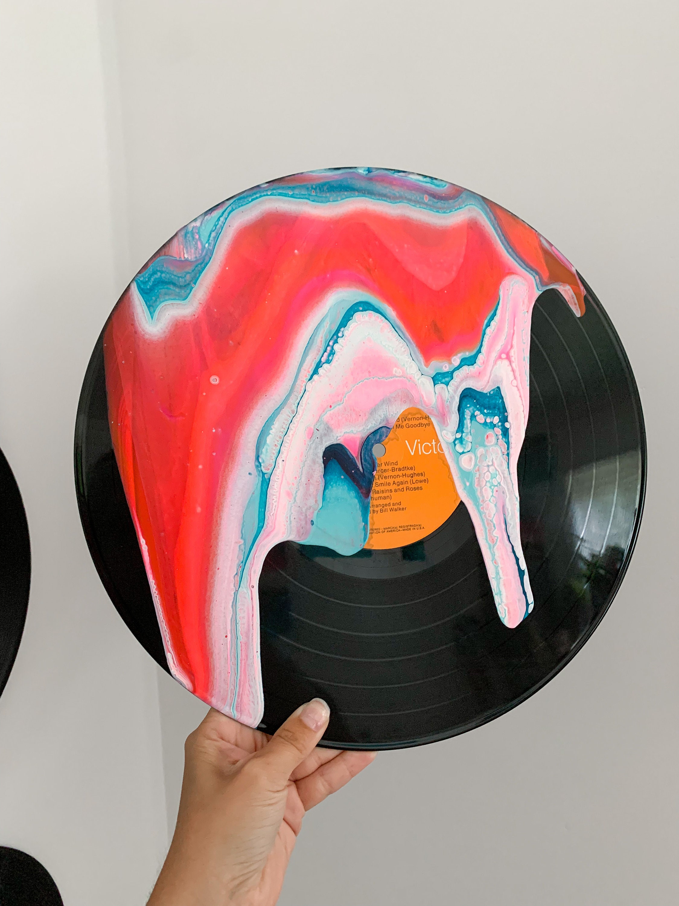 Drip Vinyl Record Wall Art Room Decor | Etsy