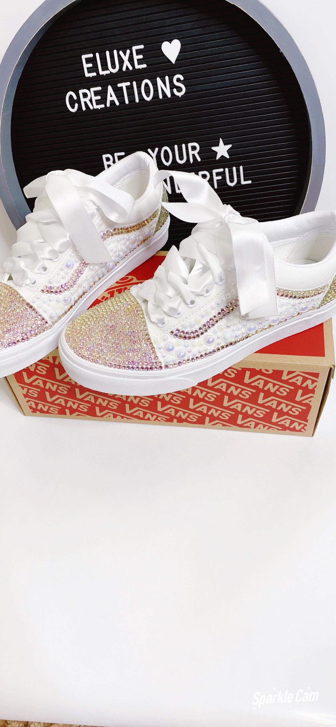 Vans Rhinestone Shoes Custom Vans Bling Wedding Vans - Etsy