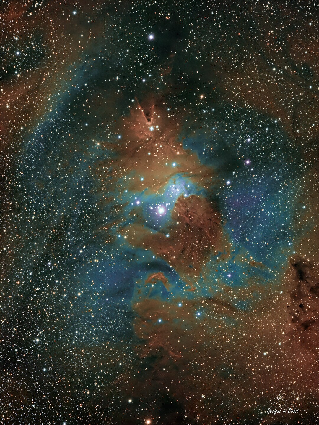 Christmas Tree Nebula Metal Print (NGC2264) - Etsy