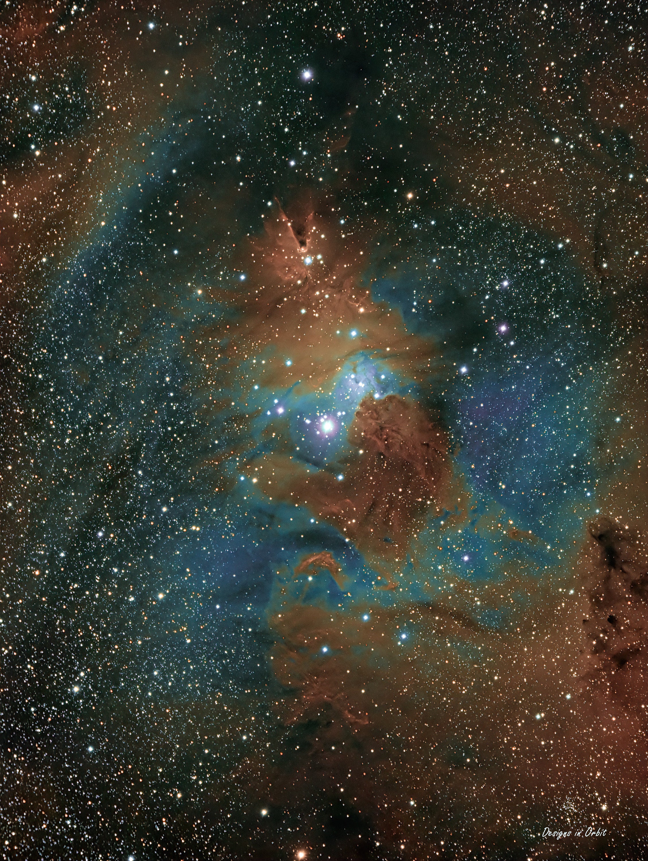 Christmas Tree Nebula Metal Print (NGC2264) - Etsy