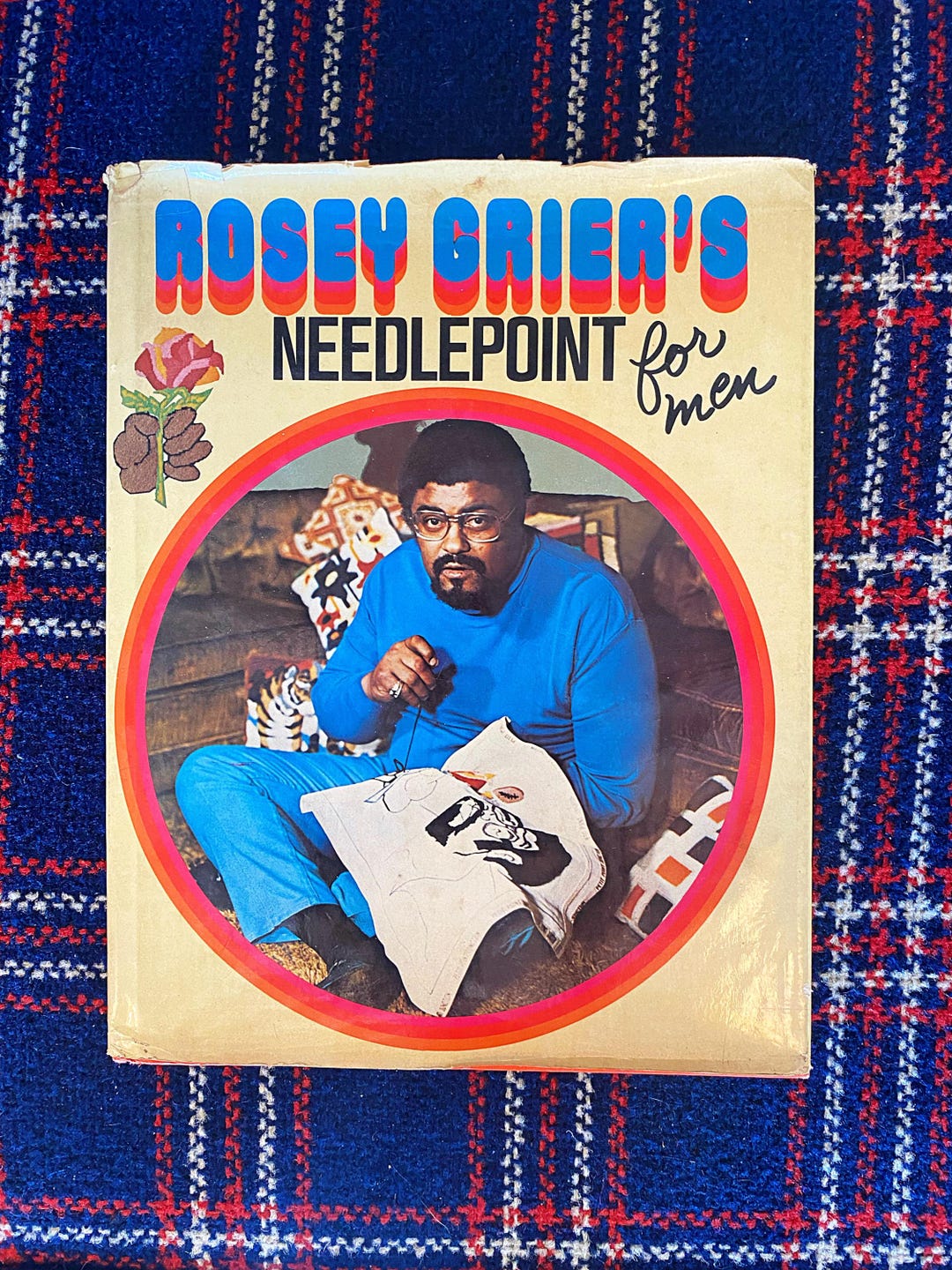 RARE Rosey Grier's Needlepoint for Men: Walker and Company 1973 - Etsy