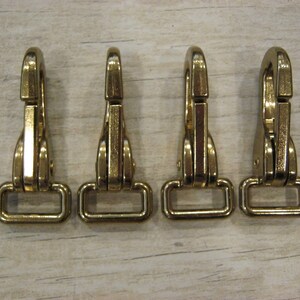 4 Brass Plated Fixed Eye Clips Snaps 3/4" - Etsy
