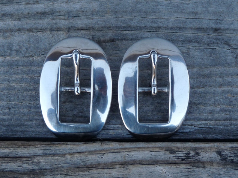 2 Center Bar Cart Buckles Stainless Steel Oval Bridle - Etsy