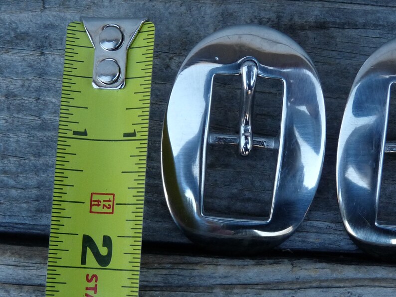 2 Center Bar Cart Buckles Stainless Steel Oval Bridle - Etsy