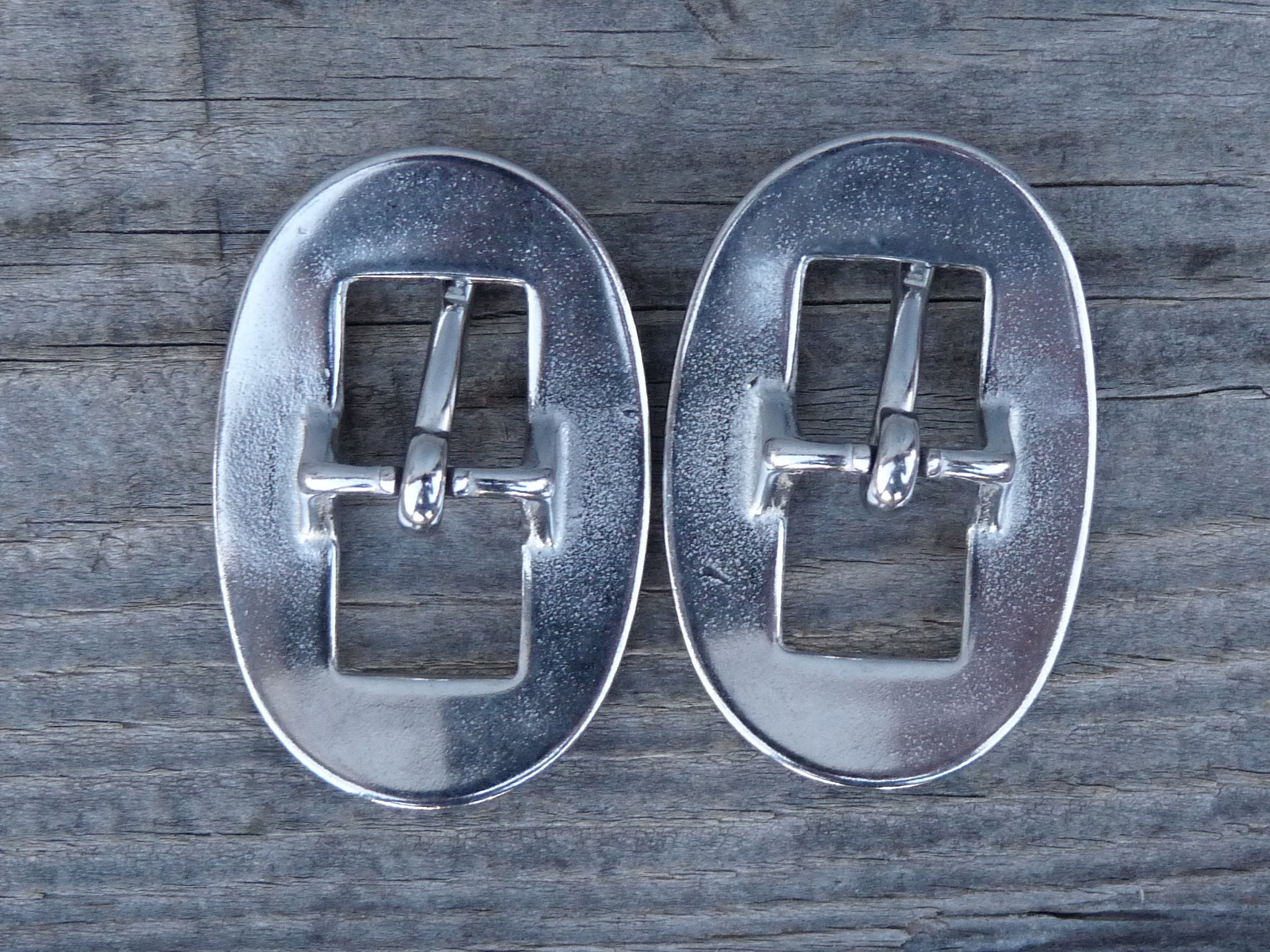 2 Center Bar Cart Buckles Stainless Steel Oval Bridle - Etsy