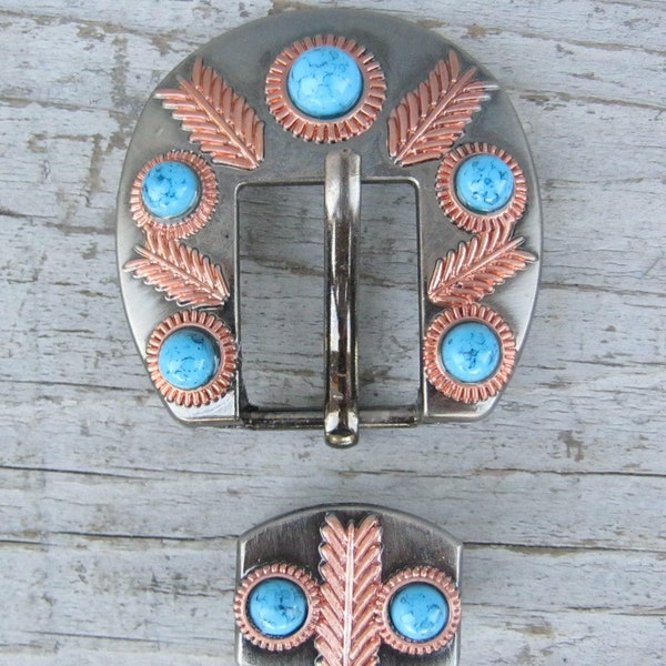 Turquoise Belt Buckle - Etsy