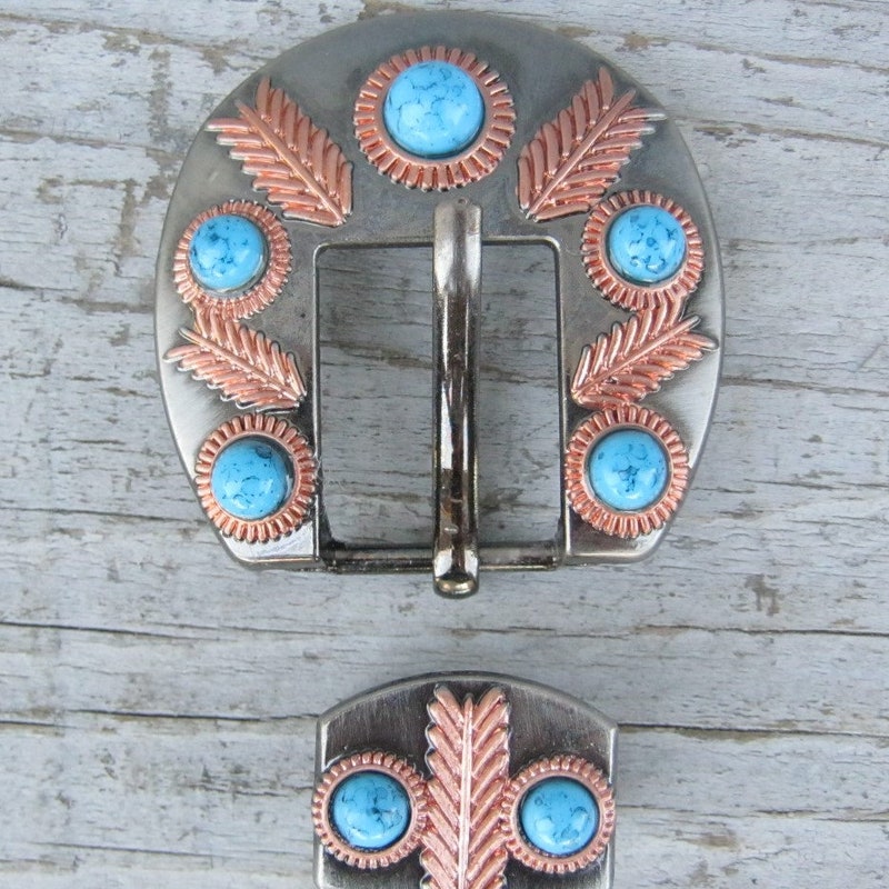 Turquoise Belt Buckle - Etsy