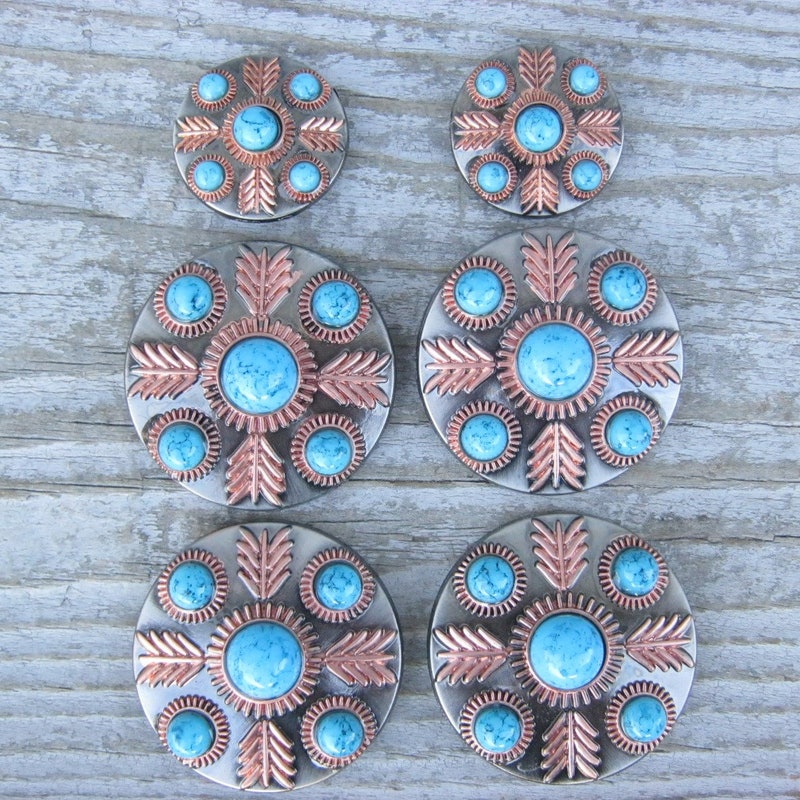 Blue Copper Concho - Etsy