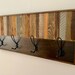 Rustic Wooden Coat Rack, Entryway Coat Rack, Hallway Coat Rack ...