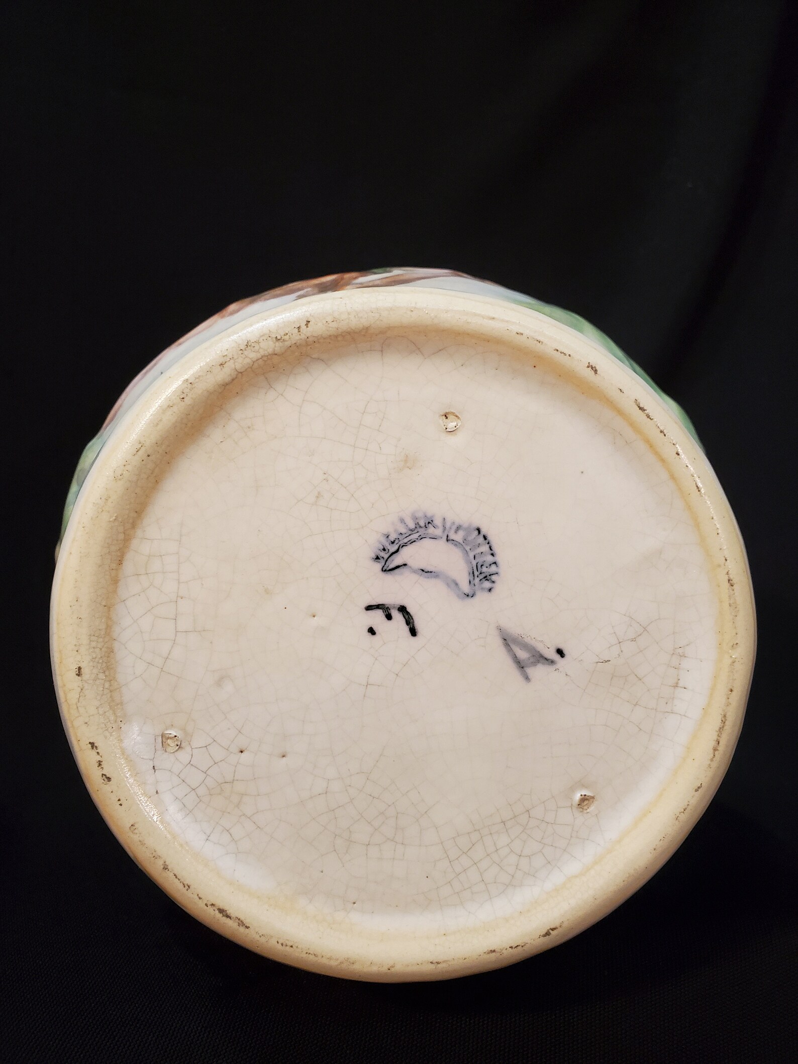 Weller Ware Pottery, 1920's, Silvertone Floral Vase, Arts and Crafts ...