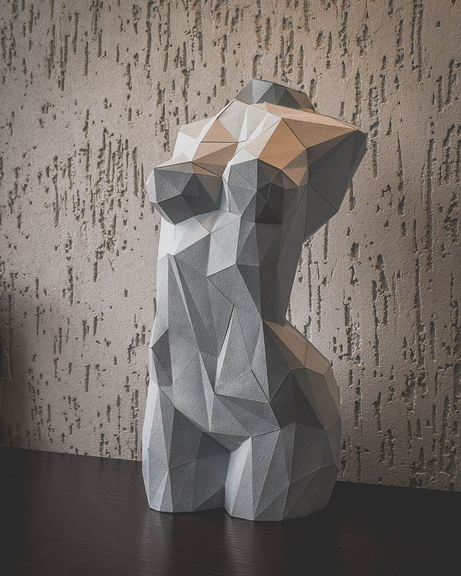 Papercraft body low poly Woman Pepakura PDF Female Venus love | Etsy