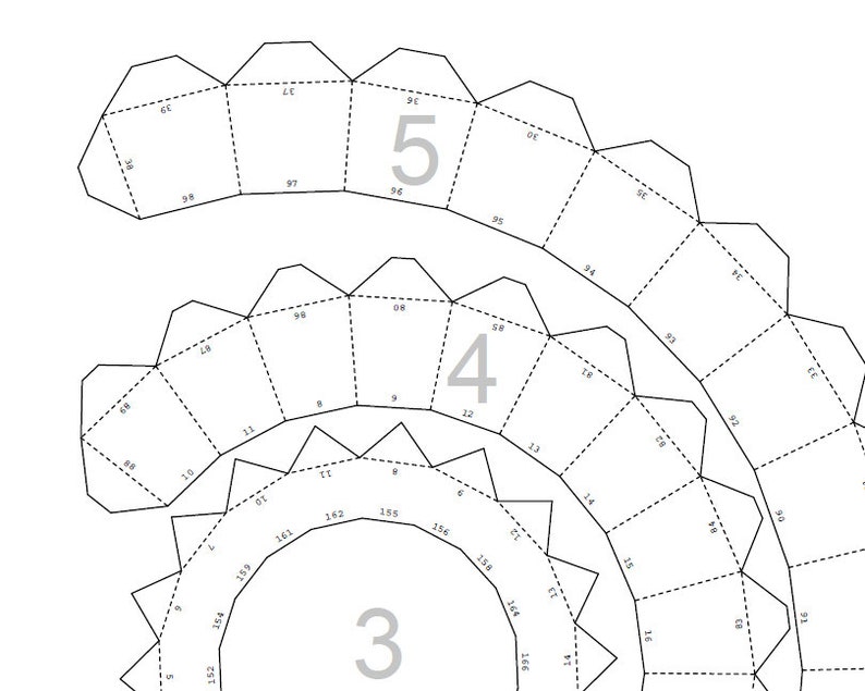 Vase Planter flowerpot papercraft low poly Template DIY paper | Etsy