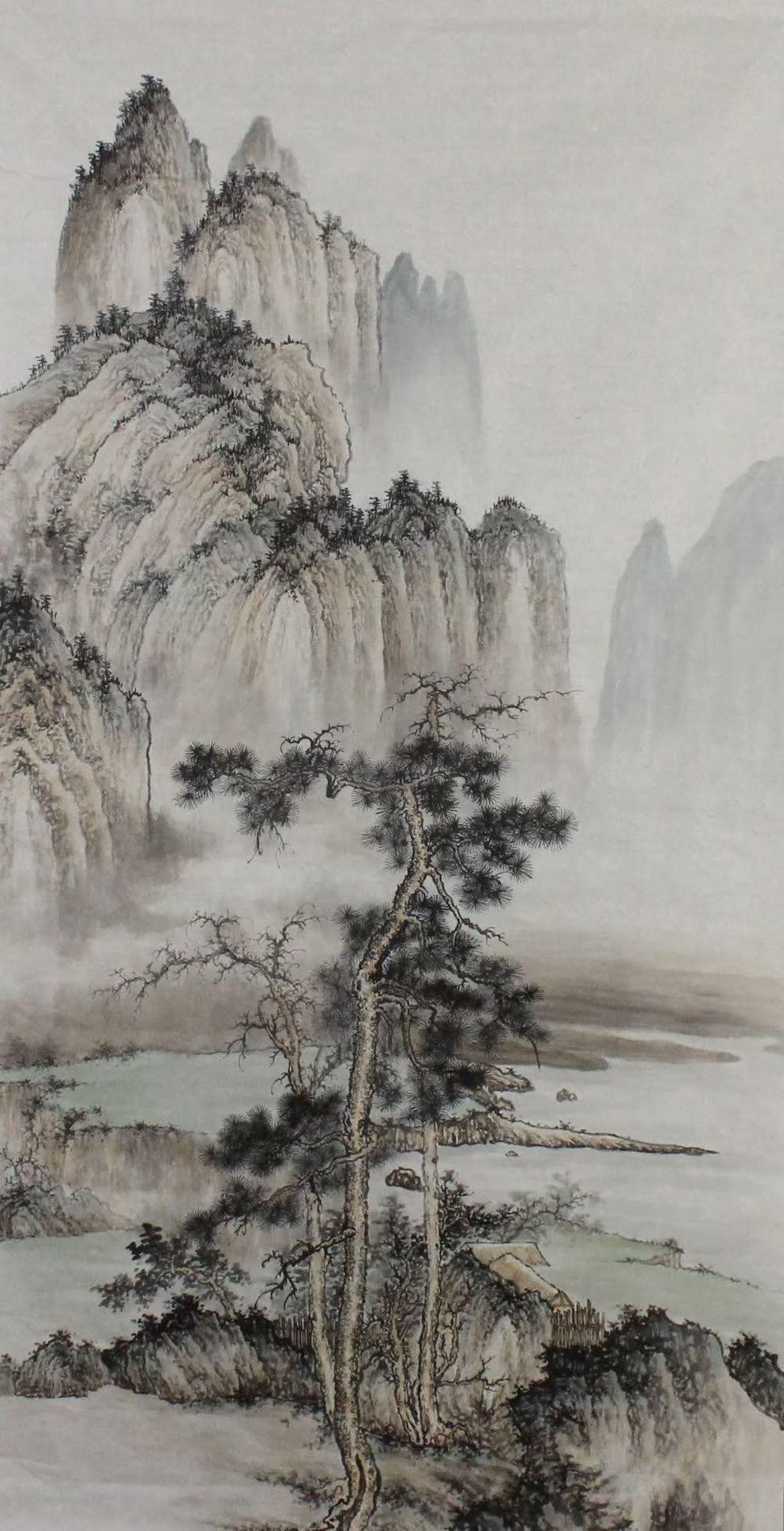 100 % Hand-Painted Shanshui art Antique taste Chinse | Etsy