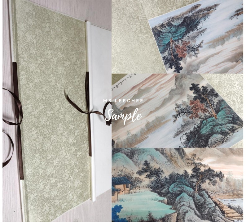 Authentic Hand-painted Chinese Ink Brush Landscape Art | Etsy